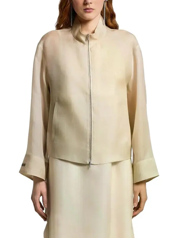 Peserico Zip Pocket Coat - Neutrals