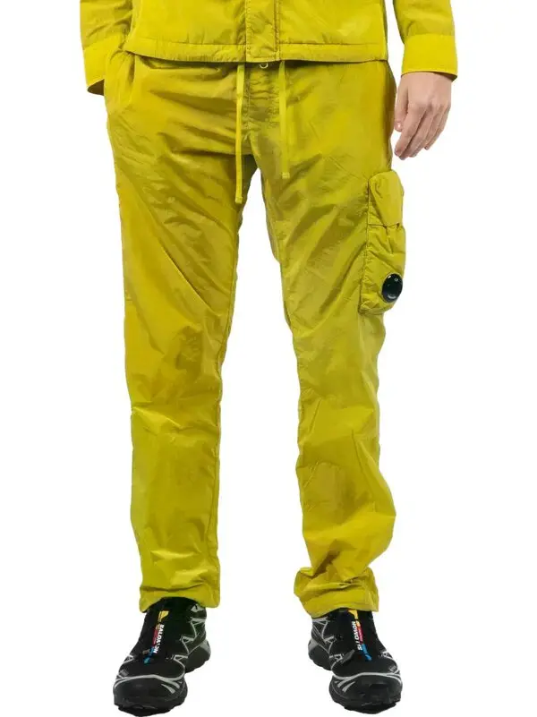 C.P. COMPANY Logo-patch Cargo Trousers - Yellow