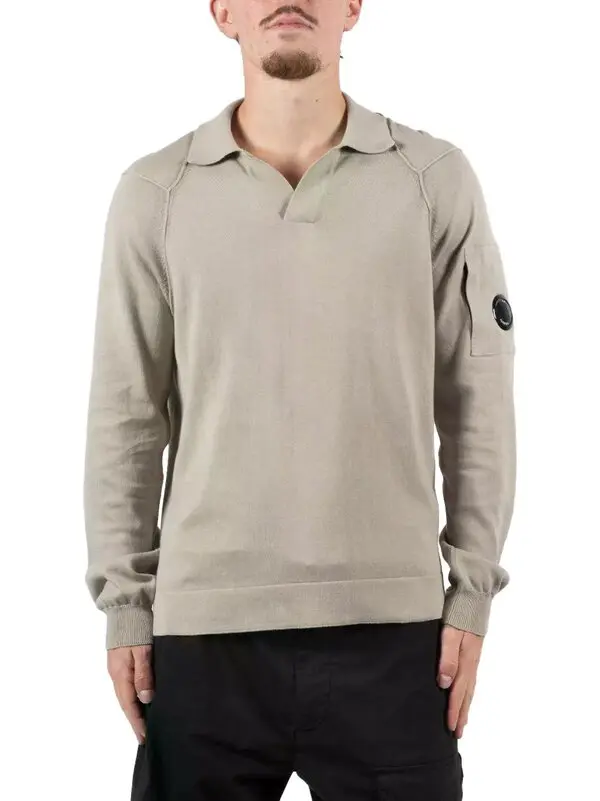 C.P. COMPANY Logo-patch Sweater - Neutrals