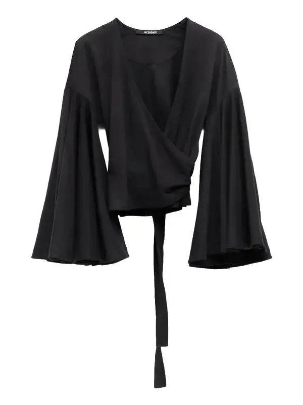 Jacquemus Tie-fastening Blouse - Black