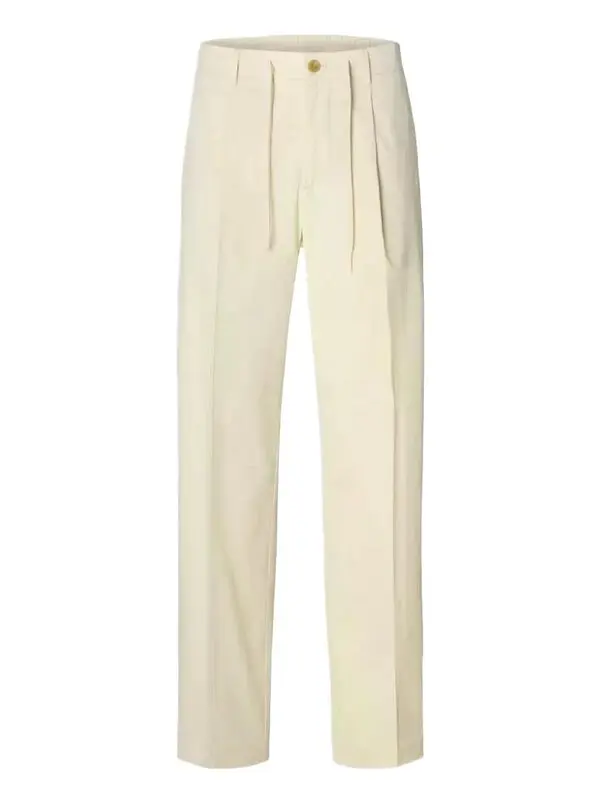 SELECTED Pleated Tape Trousers - Neutrals