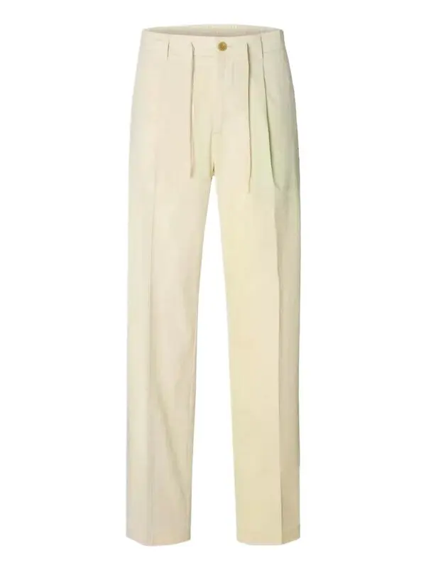 SELECTED Pleated Tape Trousers - Neutrals