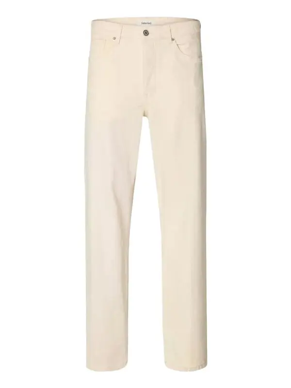 SELECTED Loose-fit Trousers - Neutrals