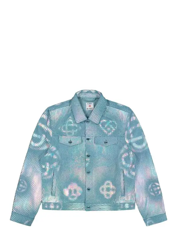 Casablanca Monogram Denim Jacket - Blue