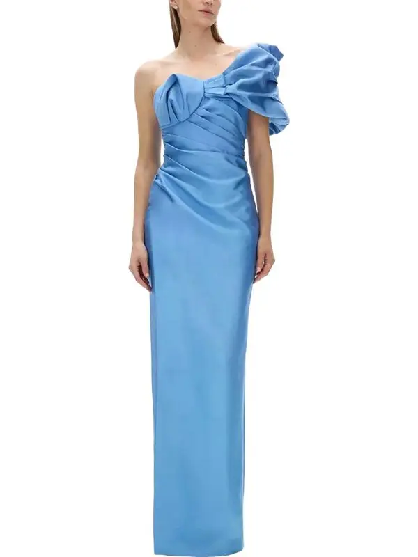 Rachel Gilbert Marlo One-shoulder Maxi Dress - Blue