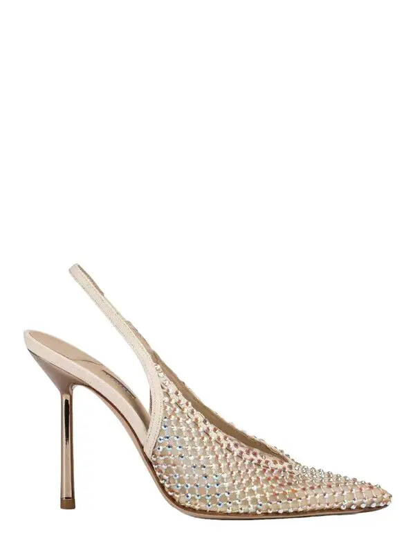LE SILLA Gilda Embellished Slingback Pumps - Neutrals