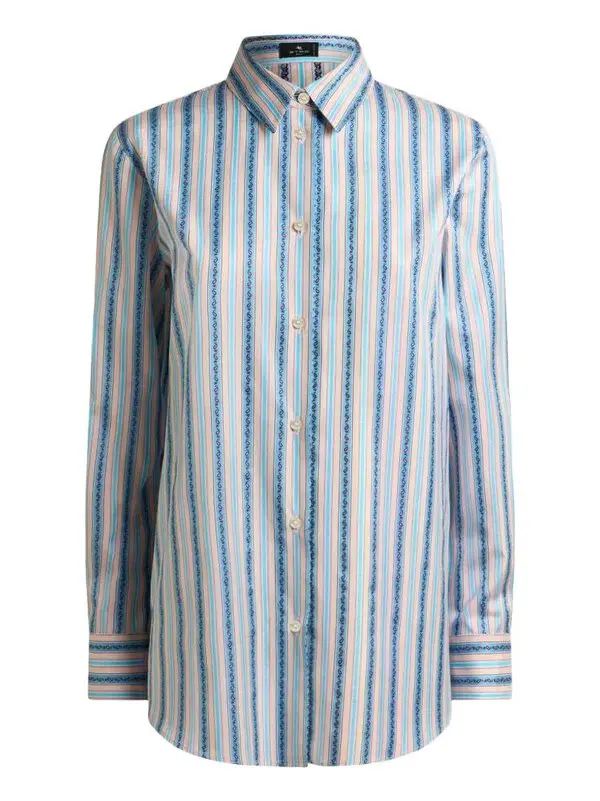 Etro Striped Shirt - Neutrals