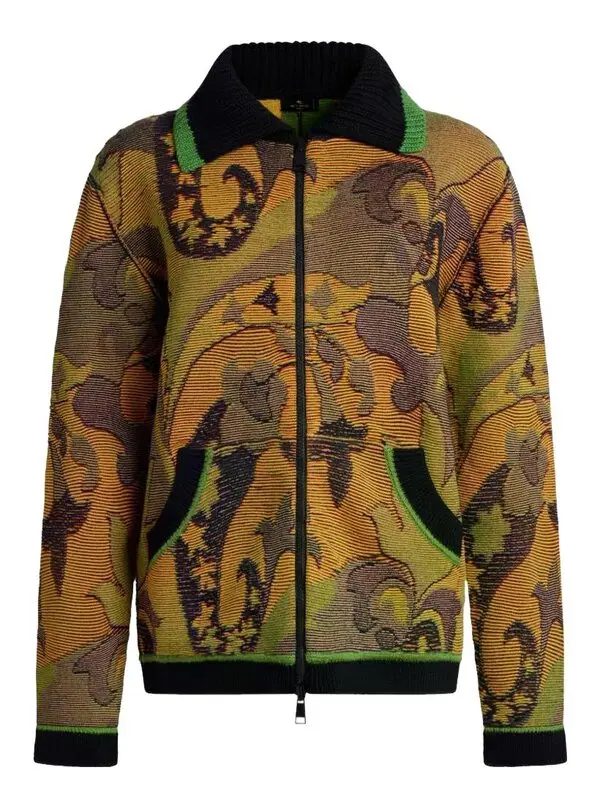 Etro Paisley-pattern Cardigan - Green