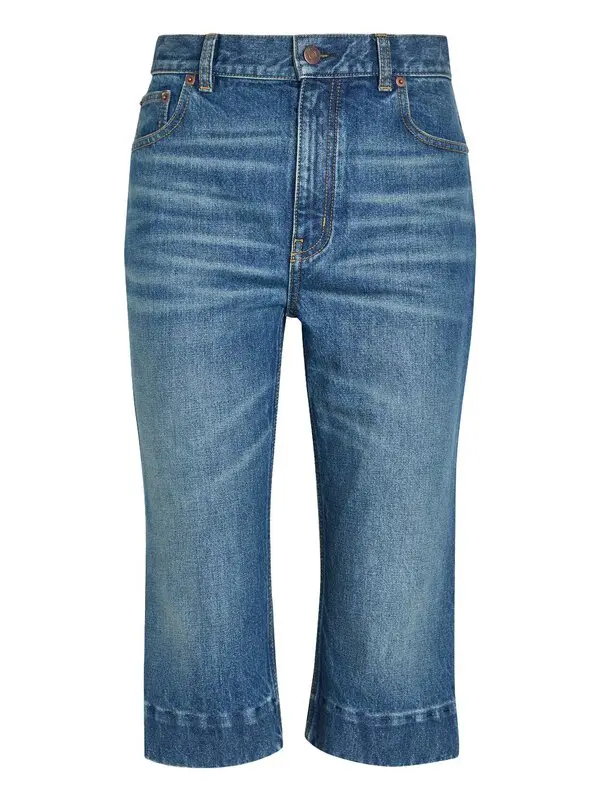 Chloé Cropped Straight-leg Jeans - Denim