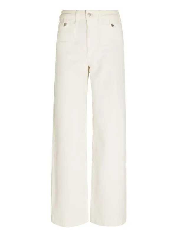 Paige Anessa Wide-leg Jeans - White