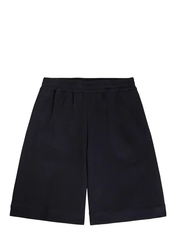 JIL SANDER Cotton Shorts - Navy