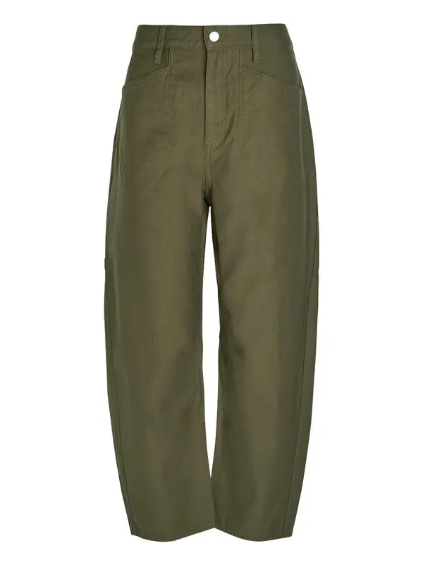 Rag & Bone Stevie Utility Tapered-leg Cotton Trousers - Khaki