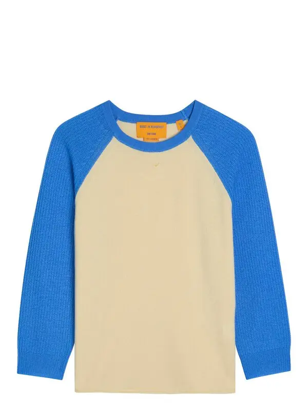 Guest In Residence Baseball Knit Cashmere T-shirt - Blue