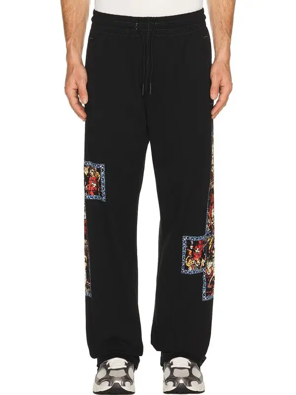 PLEASURES Blasphemy Cotton Pants - Black