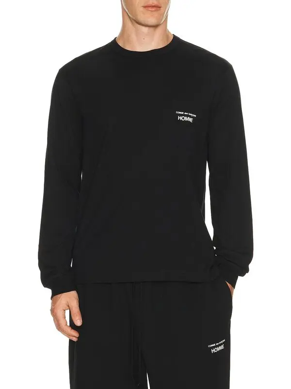 Comme Des Garçons Longsleeve Tee - Black