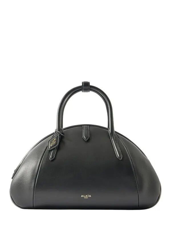 Alaïa Leather Shoulder Bag - Black
