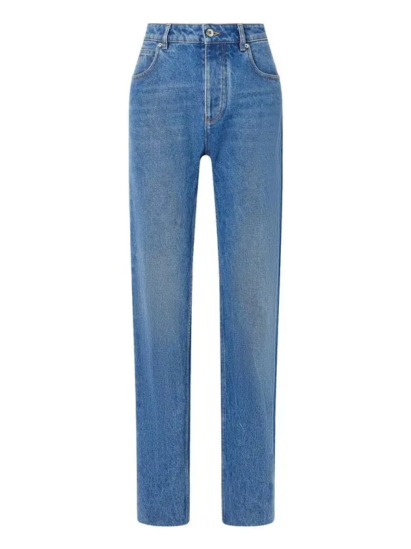 Bottega Veneta High-rise Slim-leg Jeans - Blue