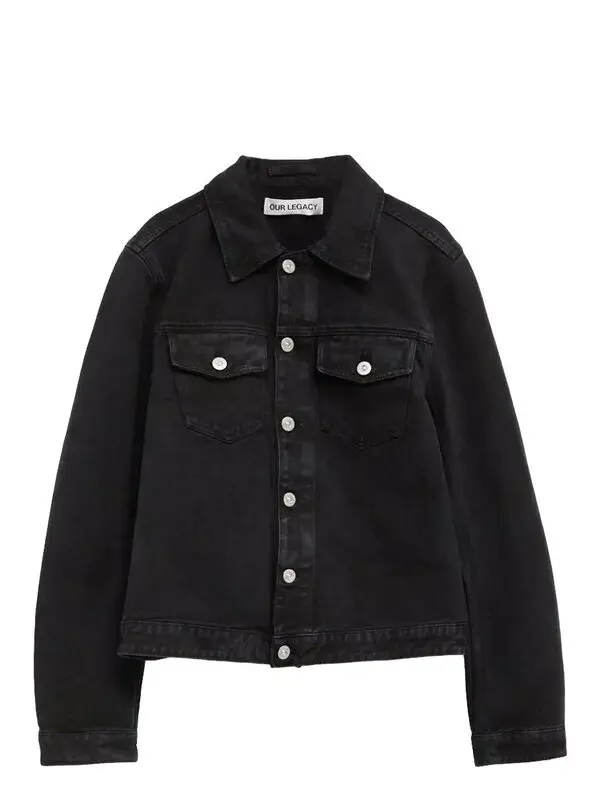 Our Legacy Pointed Collar Denim Jacket - Black