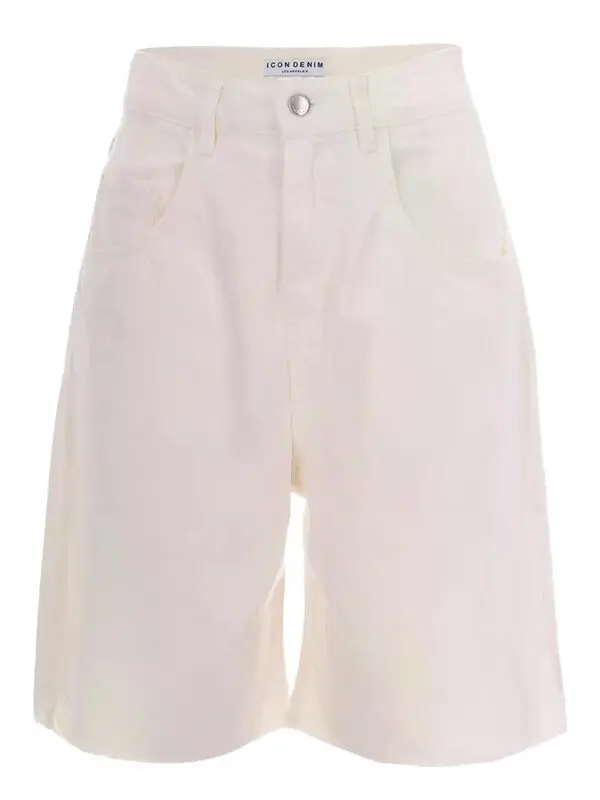 ICON DENIM LOS ANGELES Knee Length Shorts - Neutrals