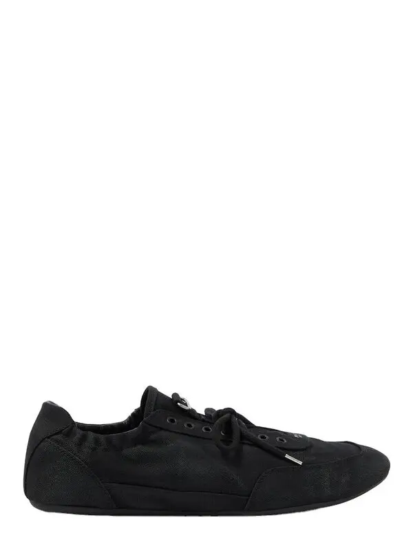 Prada Collapse Canvas Sneakers - Black
