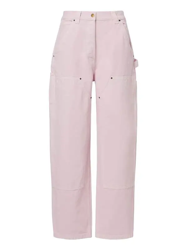 Prada Cotton Canvas Cargo Pants - Pink