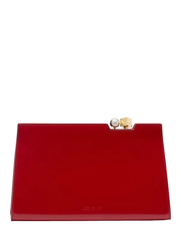 Jacquemus Salon Leather Clutch - Red