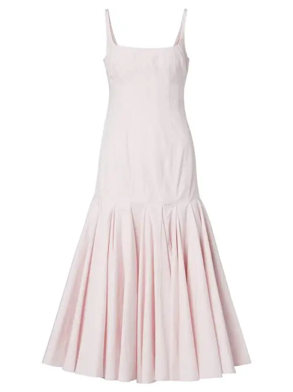 Jacquemus Agave Cotton Midi Dress - Pink