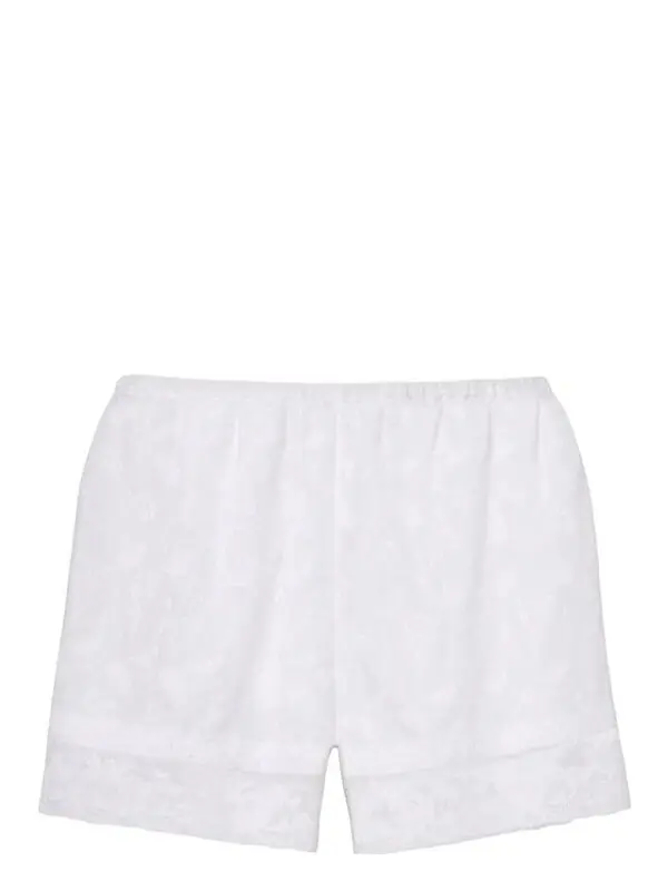 ERES Floralie Floral Cotton-blend Voile Shorts - White