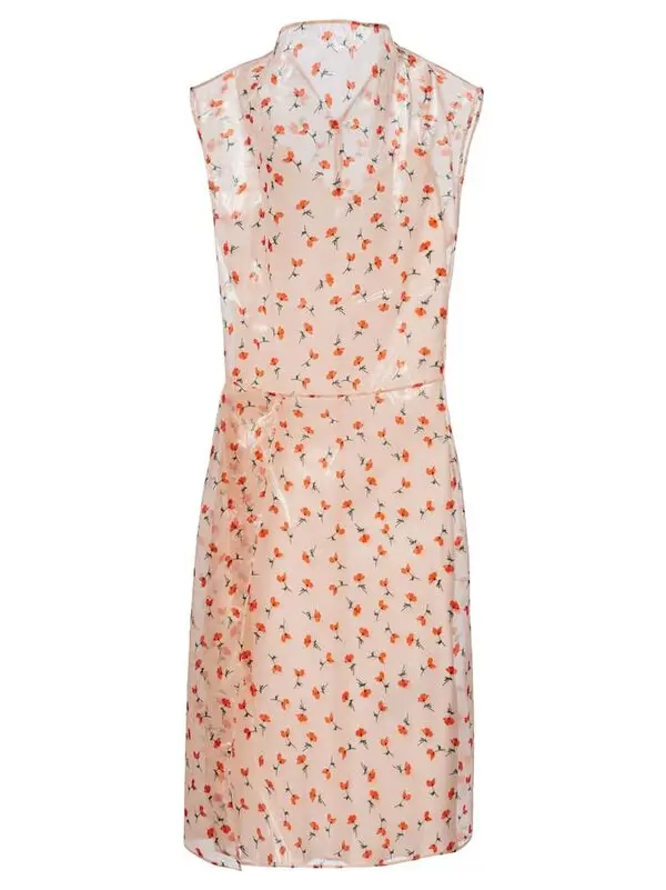JIL SANDER Floral Print Midi Dress - Pink
