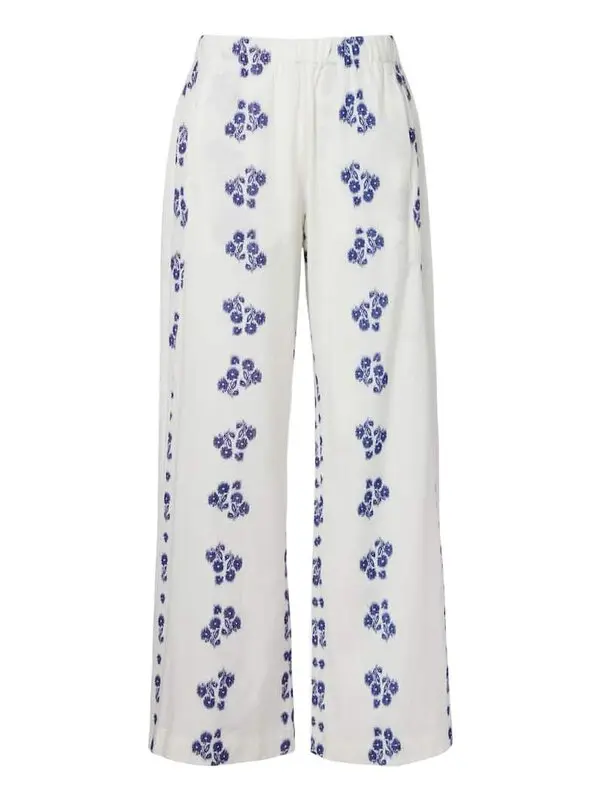 Velvet By Graham & Spencer Nellie Wide-leg Pants - White