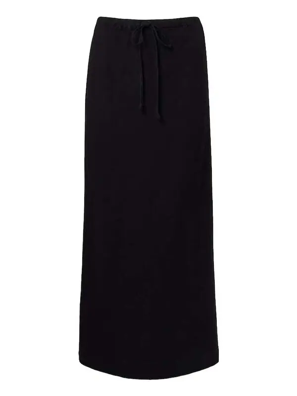 Velvet By Graham & Spencer Beka Linen Maxi Skirt - Black
