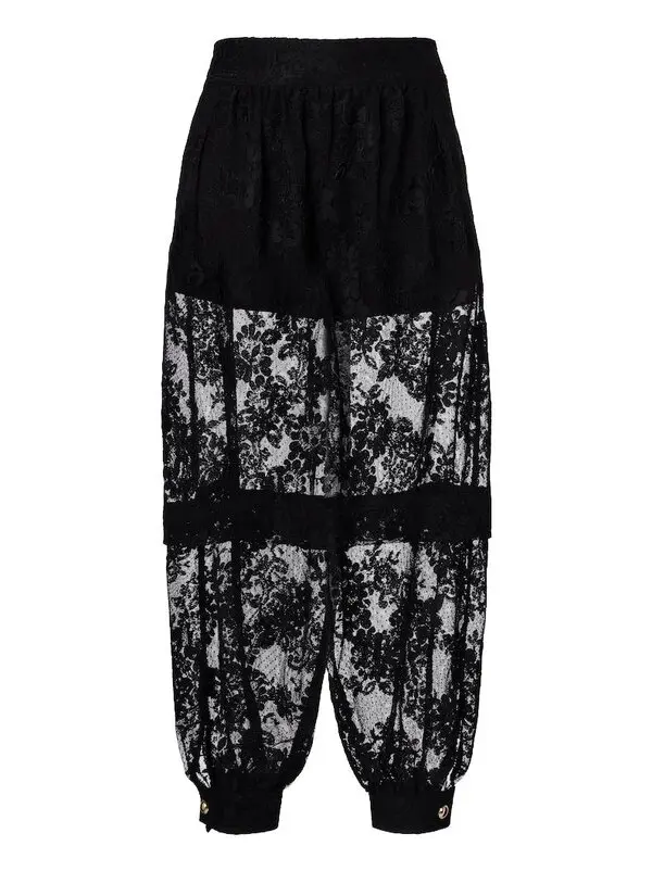 Zimmermann Luna Lace Balloon Pants - Black