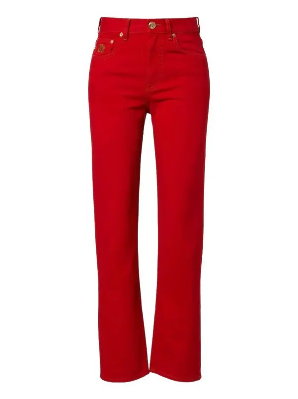 BLAZÉ MILANO Paso Straight Jeans - Red