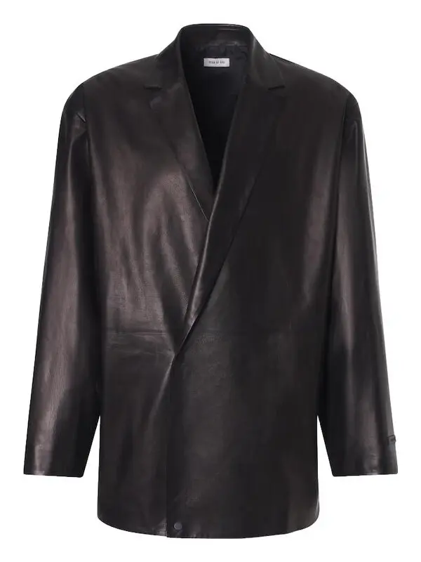 Fear Of God Leather Blazer - Black