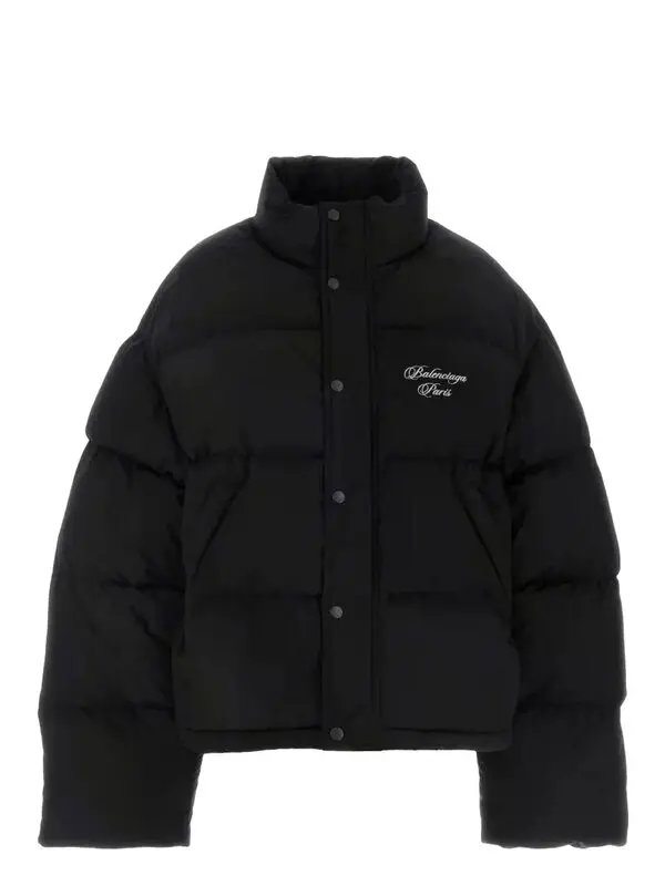 Balenciaga Cotton Blend Down Jacket - Black