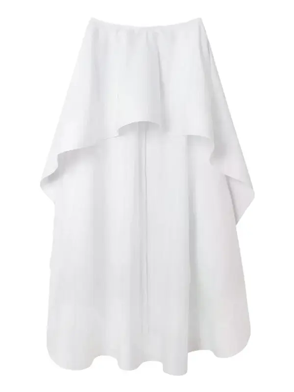 Stella McCartney Ruffled Overlay Midi Skirt - White