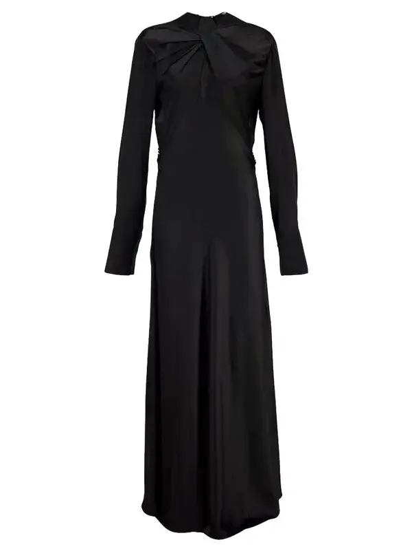 TOM FORD Knot-detail Maxi Dress - Black