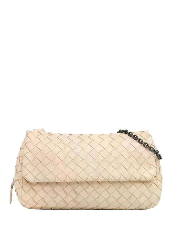Bottega Veneta Mini Intrecciato Expandable Chain Crossbody Bag - Pink