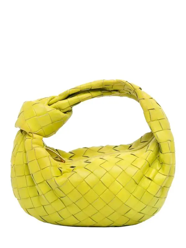 Bottega Veneta Mini Nappa Intrecciato Jodie Hobo Bag - Yellow