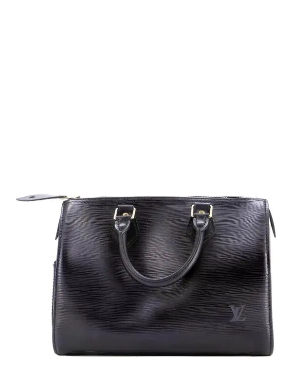 LOUIS VUITTON Speedy Handbag Epi Leather 25 - Black