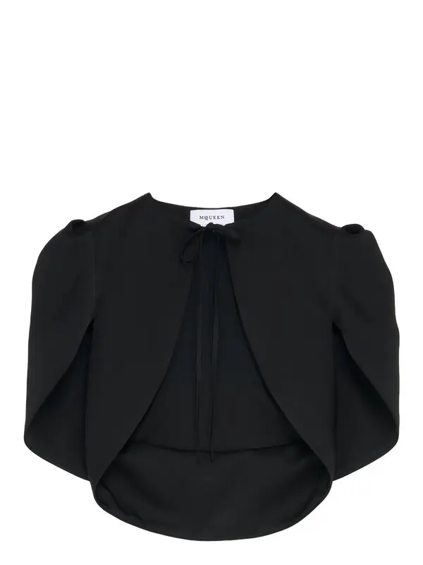 Alexander McQueen Tailored Bolero Jacket - Black