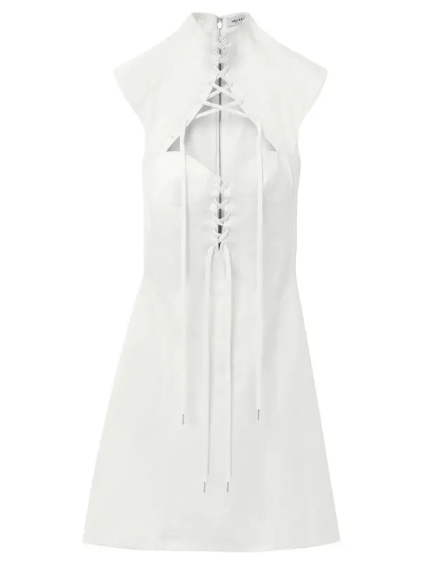 Alexander McQueen Cut-out Corset Mini Dress - Ivory