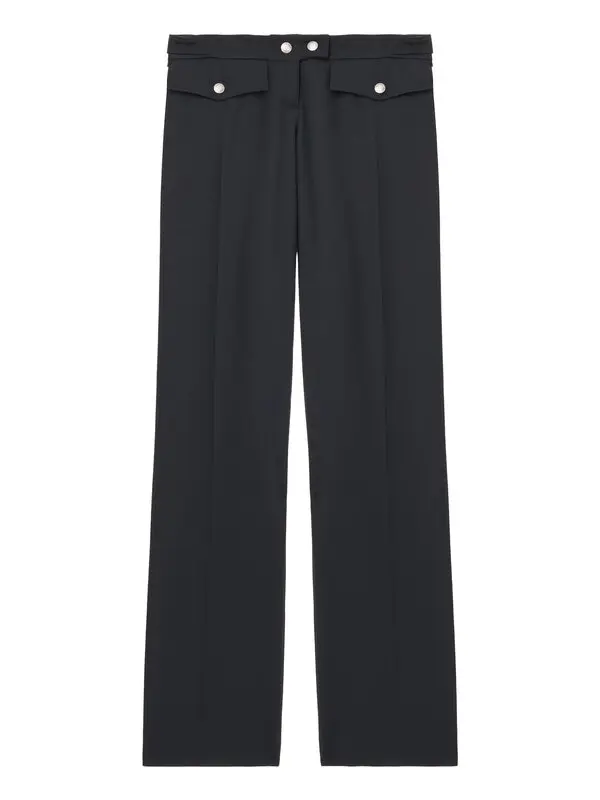 Alexander McQueen Straight Leg Trousers - Navy