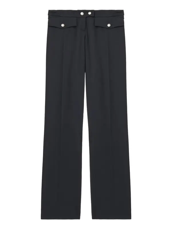 Alexander McQueen Straight Leg Trousers - Navy