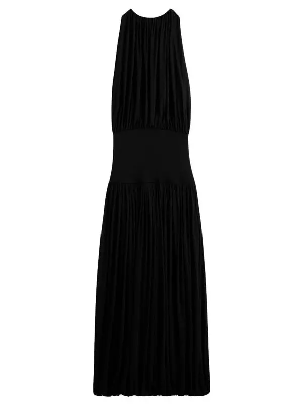 TOTEME Gathered Long Dress - Black