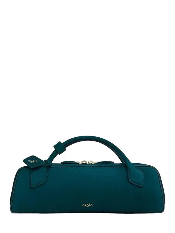 Alaïa Le Teckel Leather Clutch - Blue