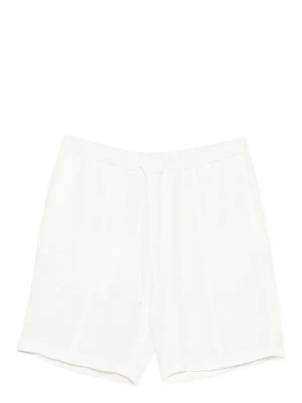Emporio Armani Linen Shorts - White