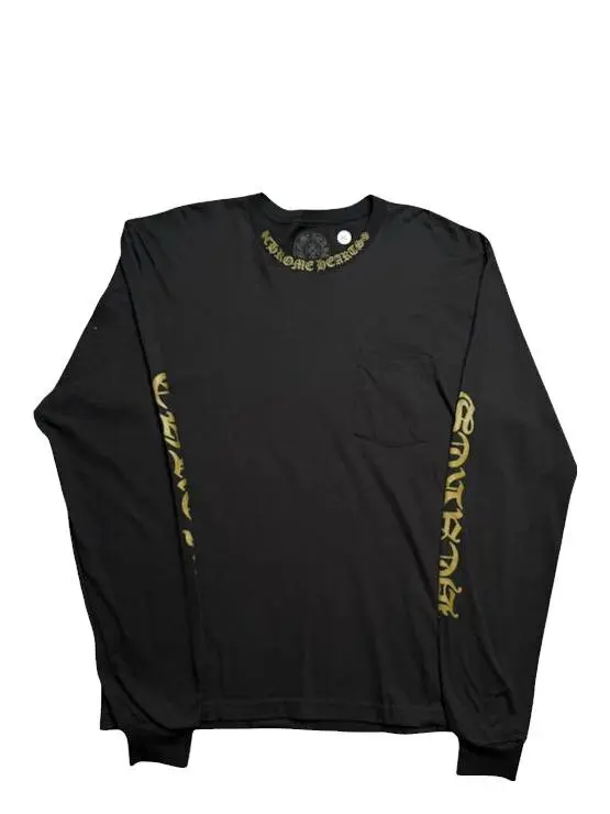Chrome Hearts Long Sleeve Pocket Crew T-shirt - Black/army Green