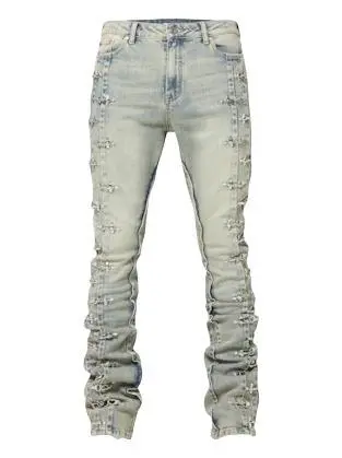 GUAPI Aviation Clasp Denim Pant - Blue