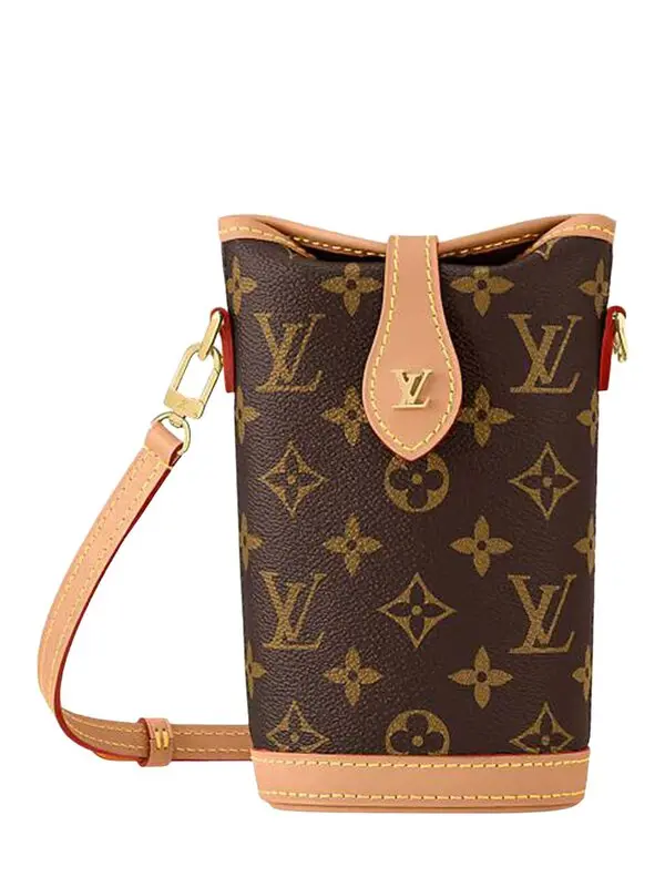 LOUIS VUITTON Fold Me Pouch Monogram Canvas - Brown